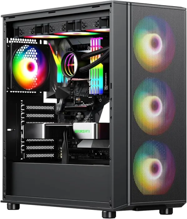 Gaming Setif - CASE RAIDMAX X606 BLACK ARGB