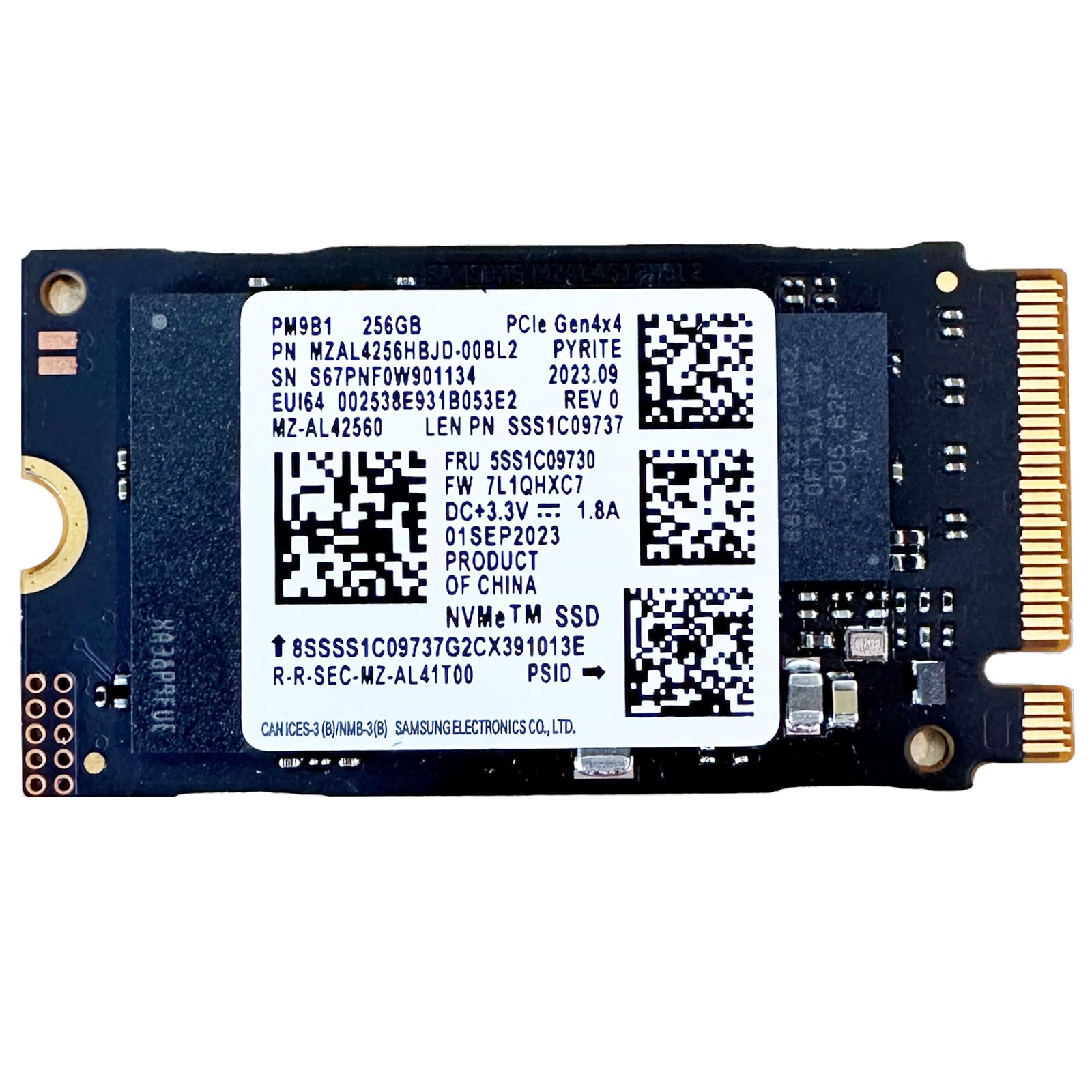 Gaming Setif - SSD M2 NVMe MINI SAMSUNG PM9B1 256GB GEN4 3400MB par Sec