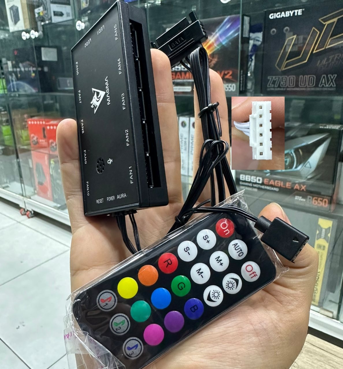 Gaming Setif - CONTROLLER ARGB MAGMA SPEED SOUND XIGMATEK 6PIN