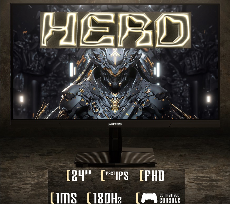 Gaming Setif - MONITEUR MATOS MSG244 HERO 180HZ IPS 24 POUCE FHD