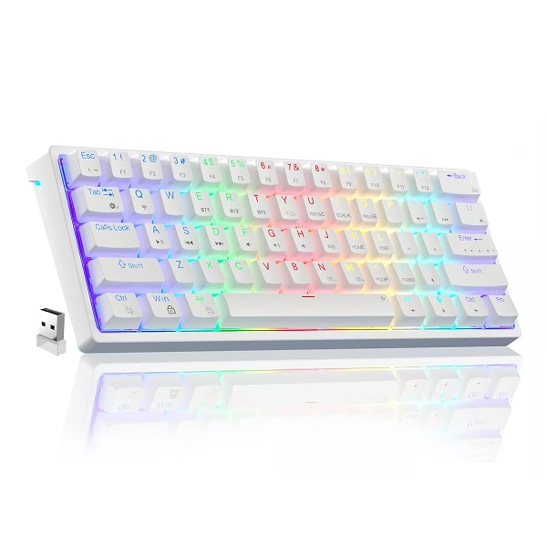 Gaming Setif - CLAVIER MECANIQUE GAMING MAGMA FIORA F61 WHITE RED ...
