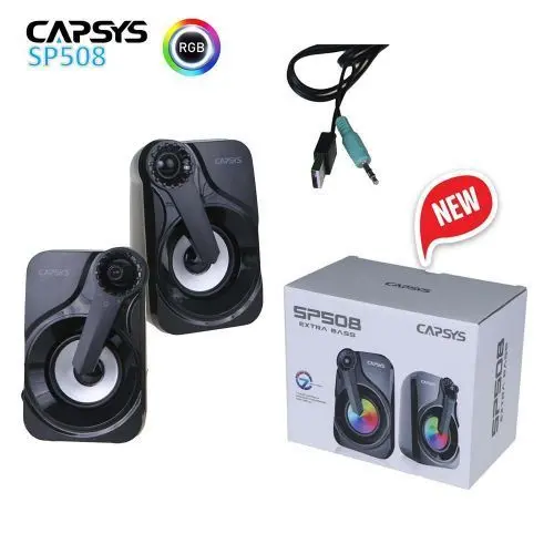 HAUT PARLEUR CAPSYS SP508 RGB - Gaming DZ Informatique Store