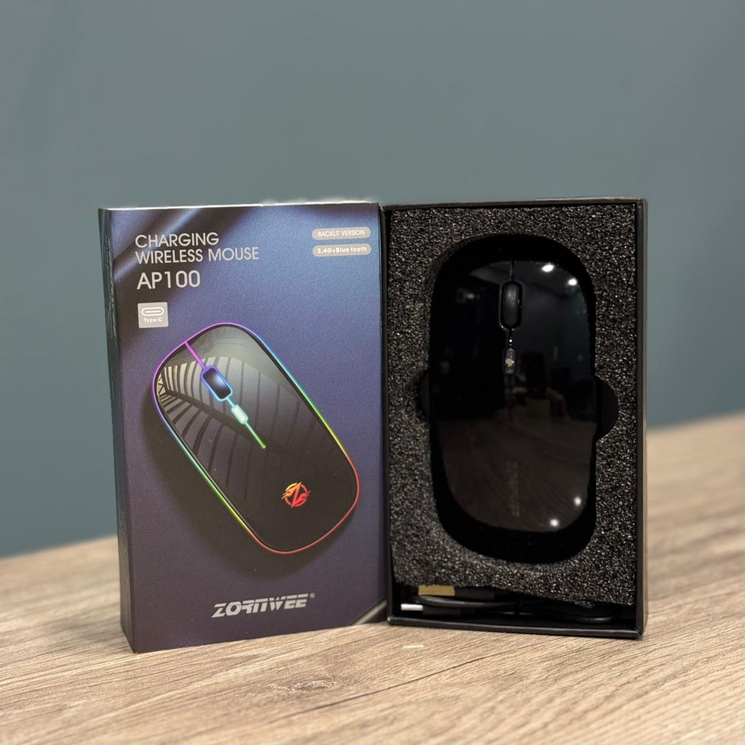 Gaming Setif - MOUSE SANS FIL ZORNWEE AP100 BLACK RECHARGEABLE